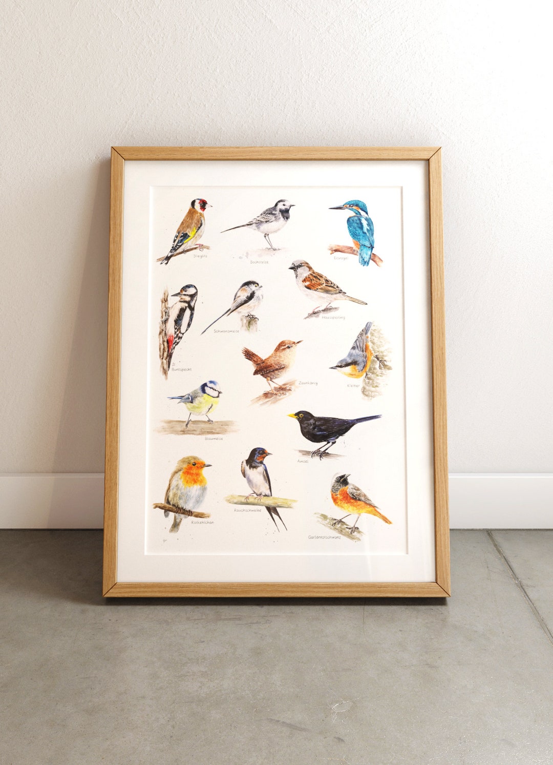 Art Print Birds / Bird Poster / Watercolor Art Print - Etsy