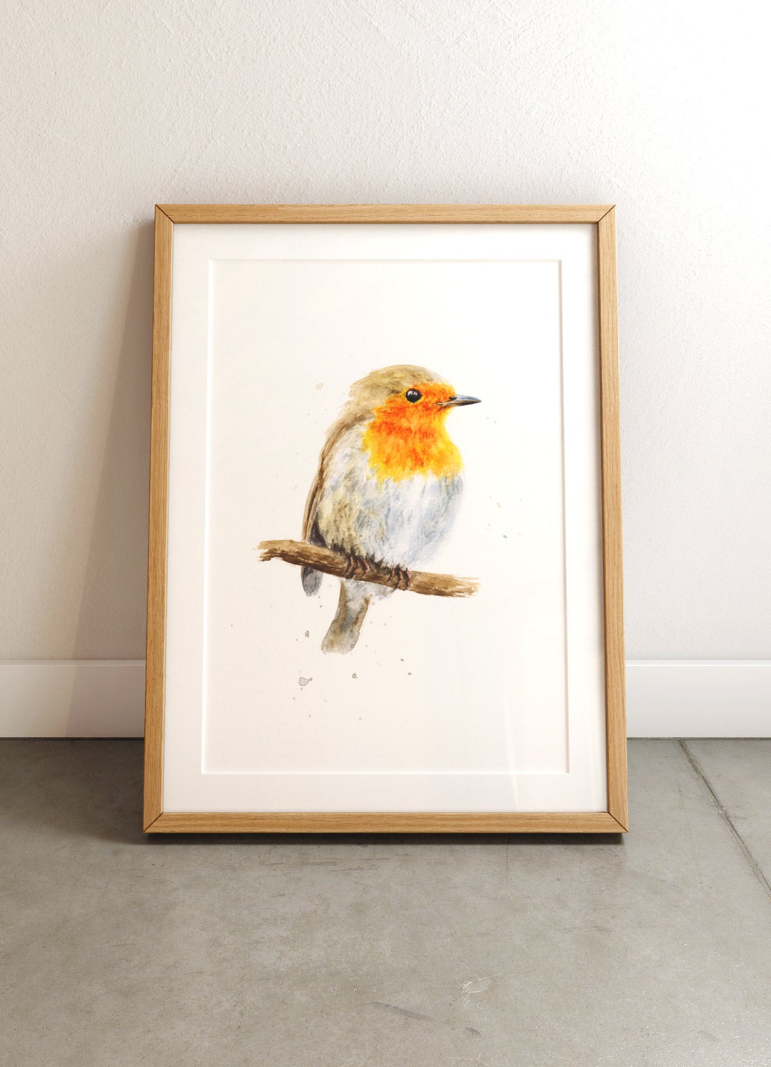 Robin Art Print / Watercolor Art Print - Etsy