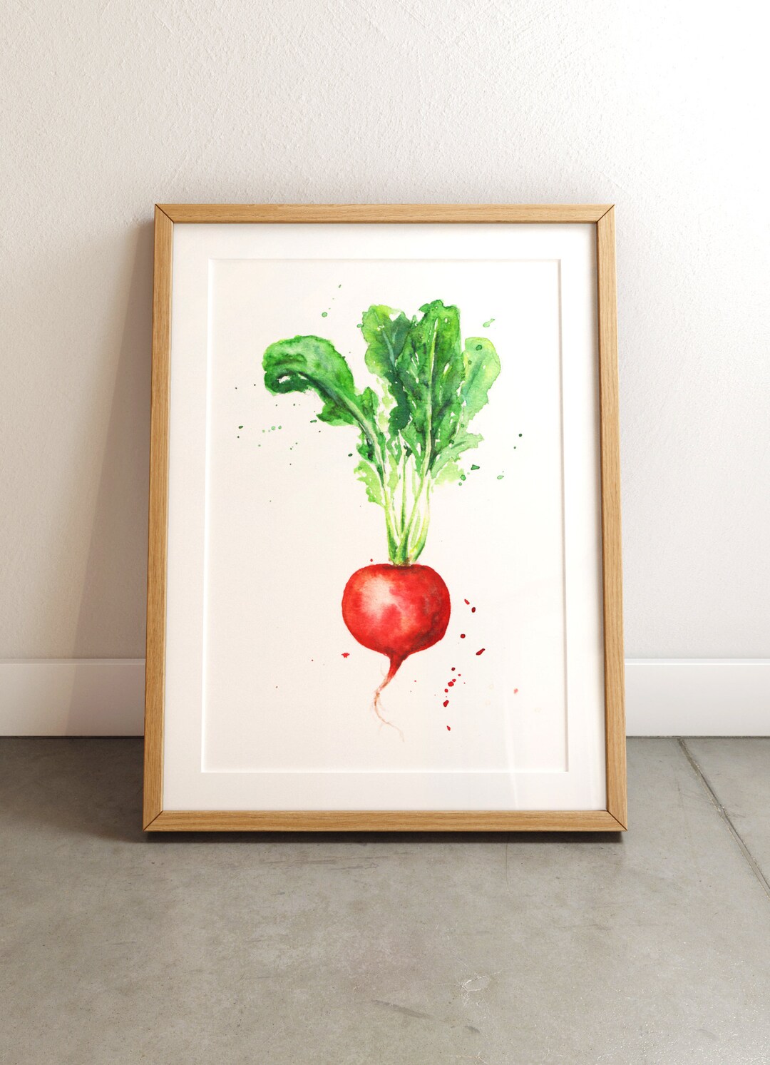 Art Print Radishes / Watercolor Art Print - Etsy