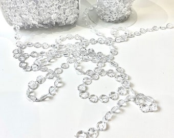 Ivory Pearl Garland on String, Pearl Chain, Garland for Sewing, Wedding ...