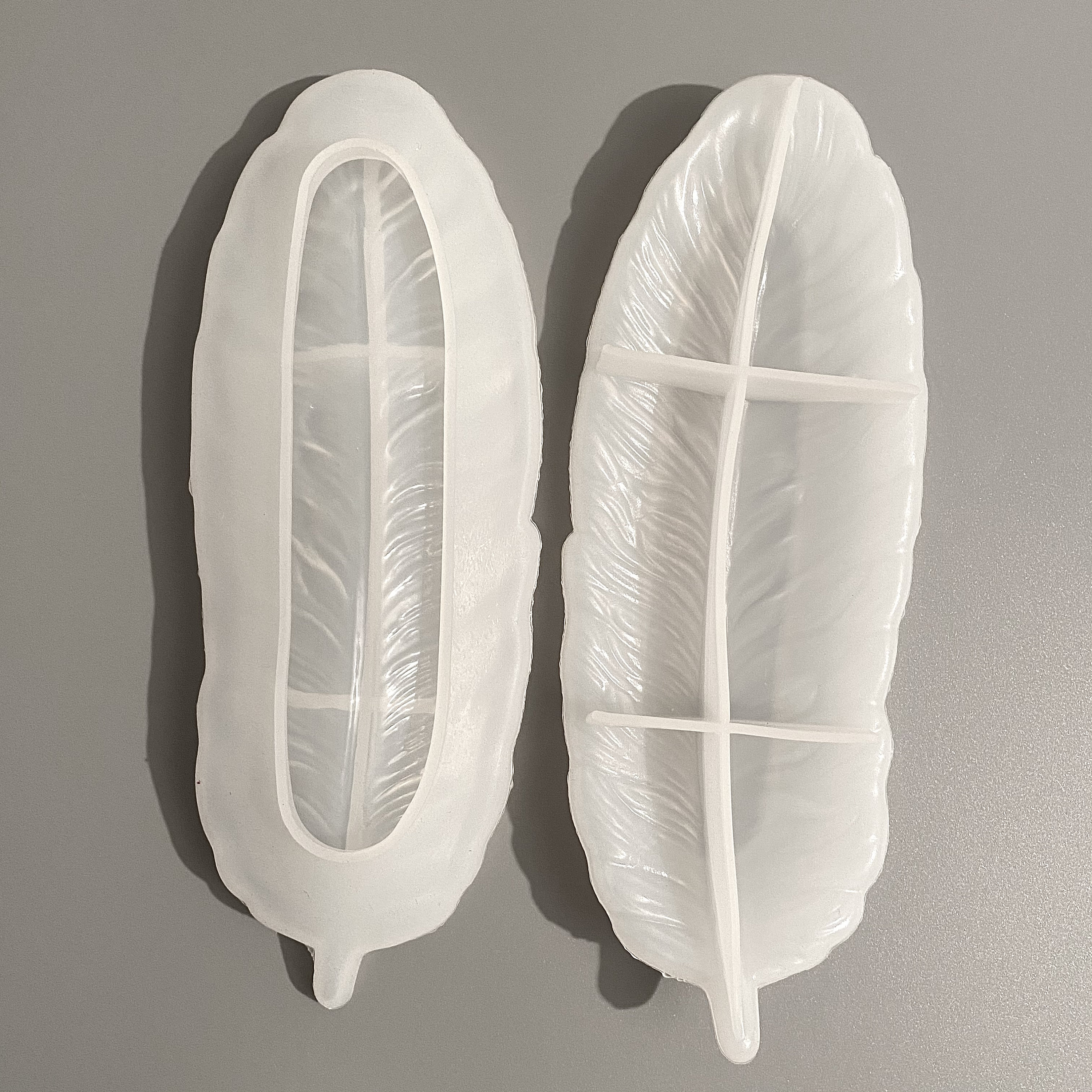 Large Feather Tray Mould Feather Trinket Mould Feather Dish | Etsy