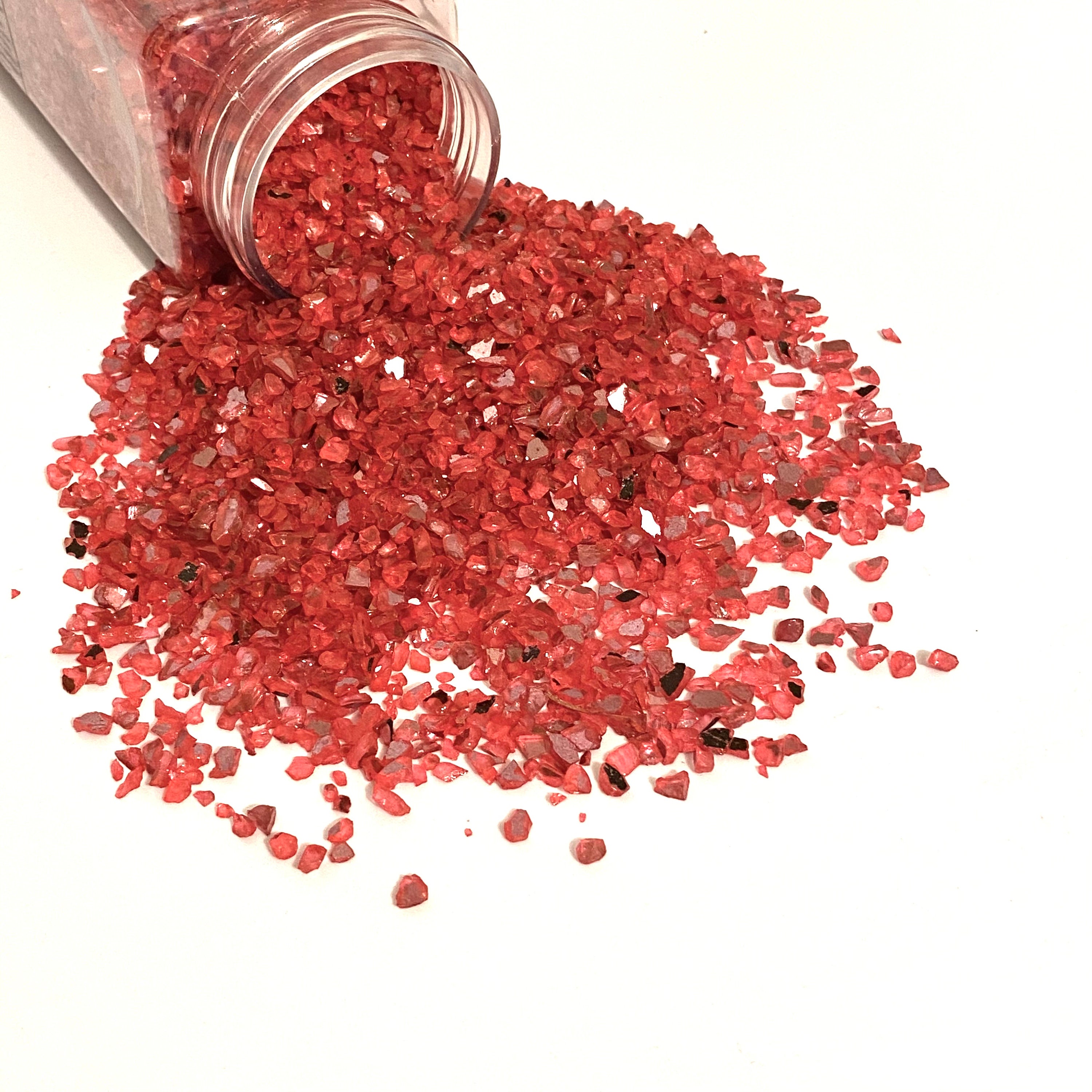 Red Mirrored Glass Stones New Red/carmine 1-4mm High - Etsy UK