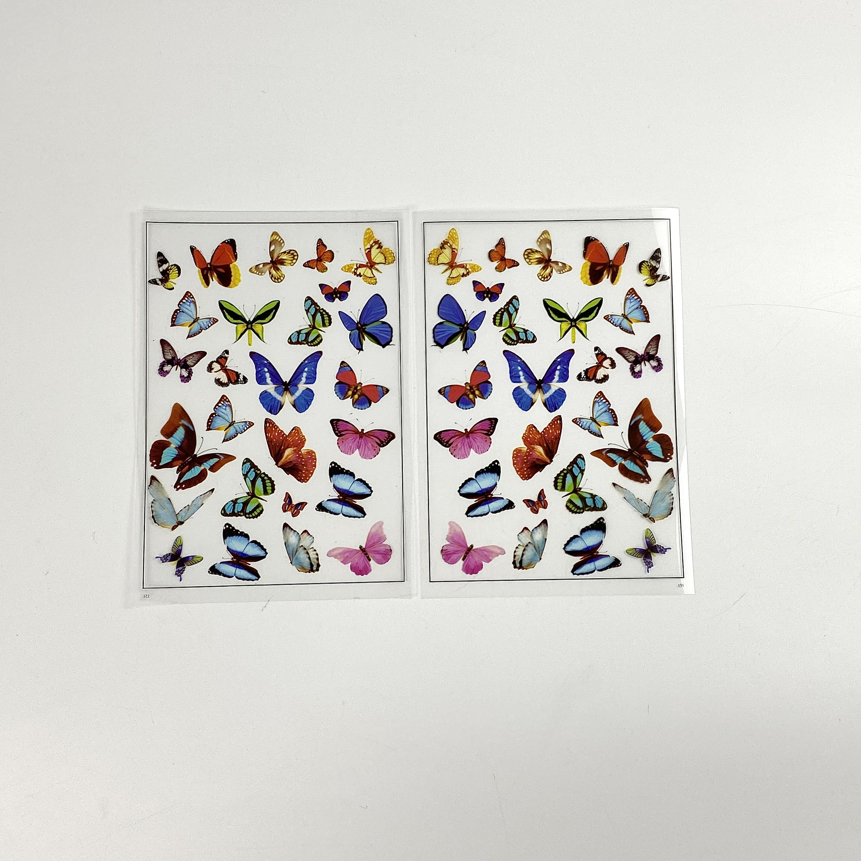 2 SHEETS Butterfly Insert Resin Insert Transparent Insert - Etsy UK