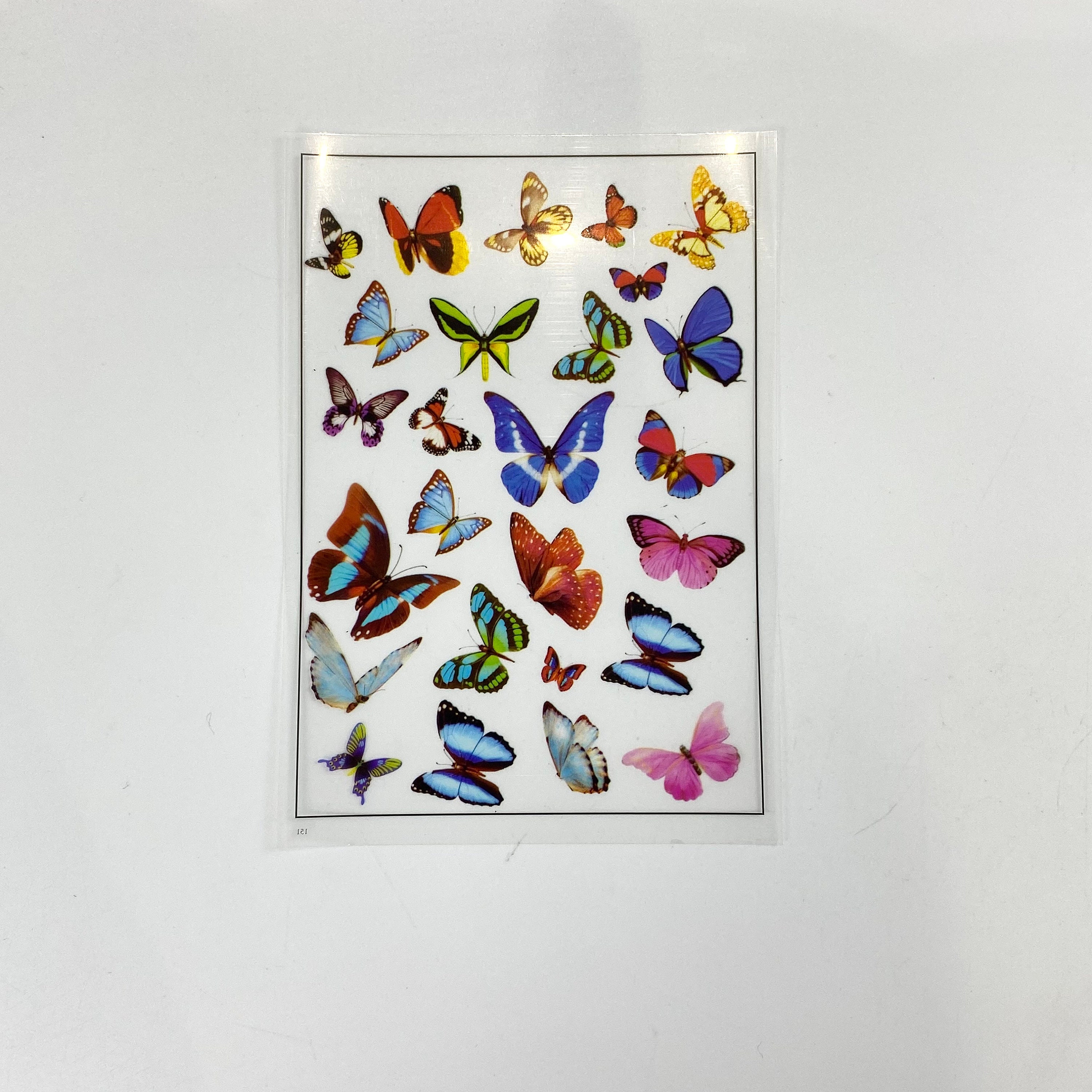 2 SHEETS Butterfly Insert Resin Insert Transparent Insert - Etsy UK