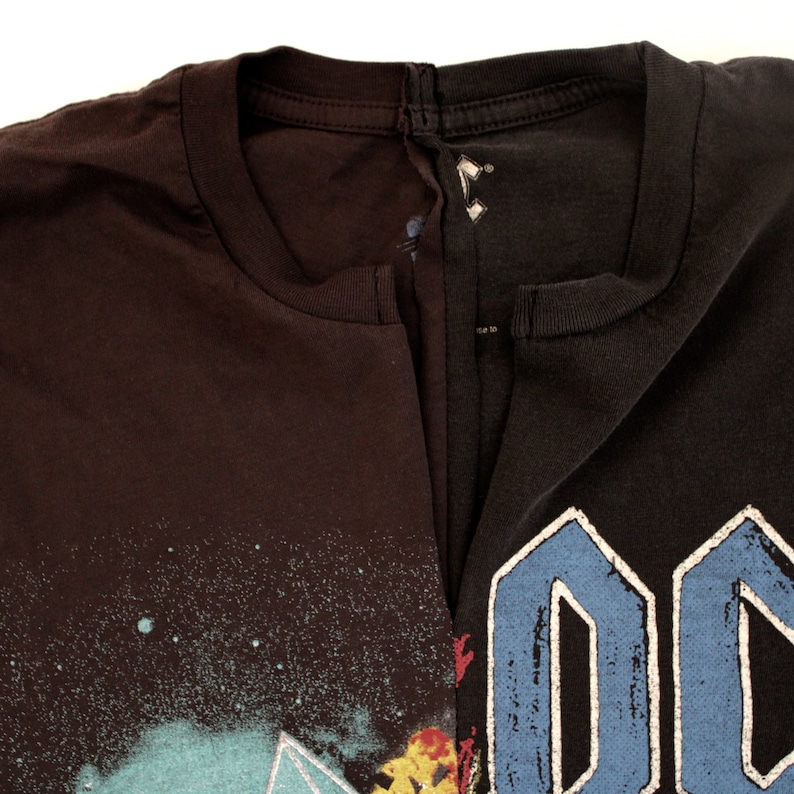 Grunge Tee, Vintage T Shirt, Custom Shirts, Upcycled Spliced Band Tee ...
