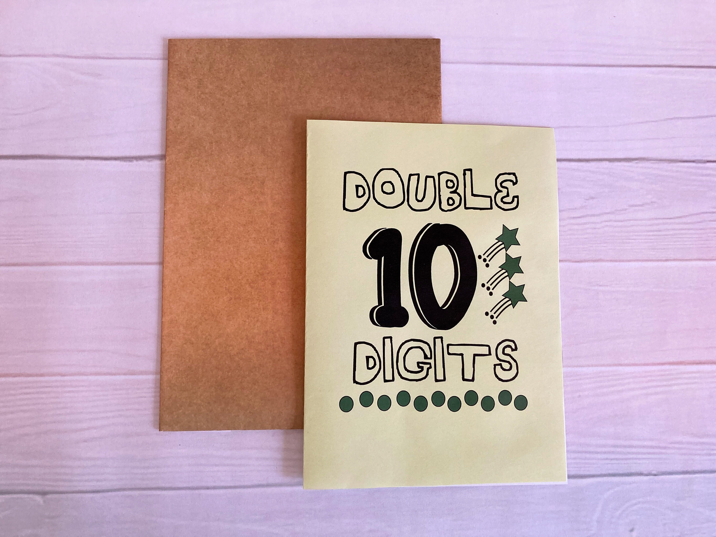 Printable 10th Birthday Card, 10th Birthday Card, Double Digits, Kids ...