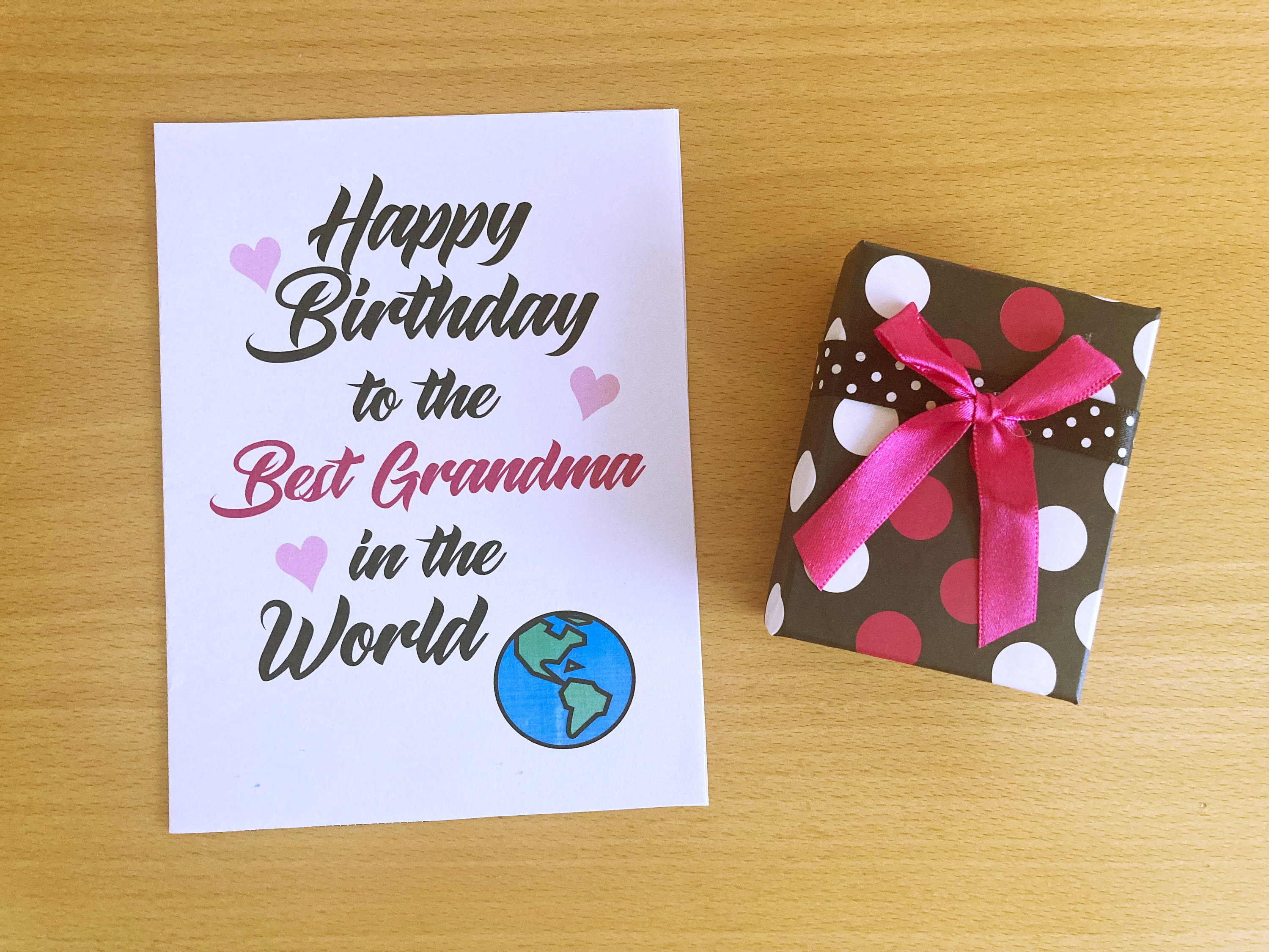 Printable Grandma Birthday Card, Grandmother Birthday Card, Best ...