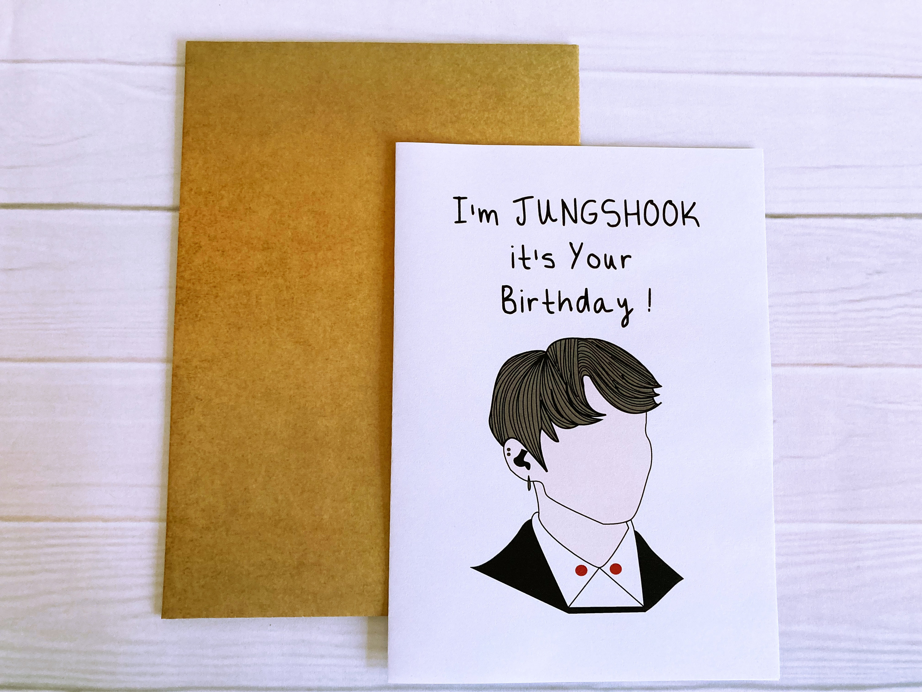 Printable BTS Birthday Card, Jungkook, KPOP, Bangtan Boys, BTS Birthday ...