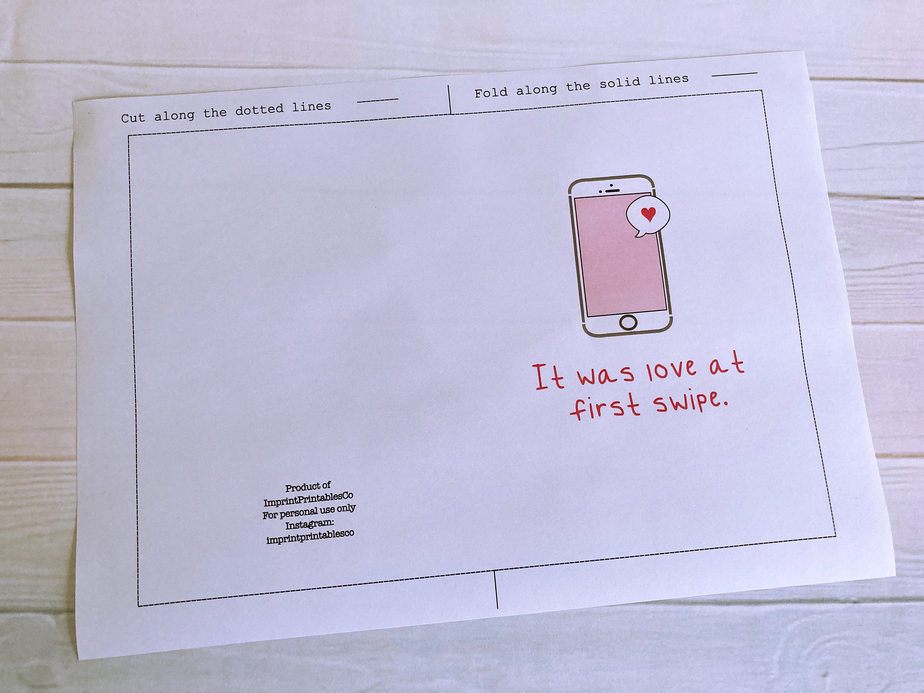 Printable Valentines Card, Online Dating, Met Online, Love at First ...