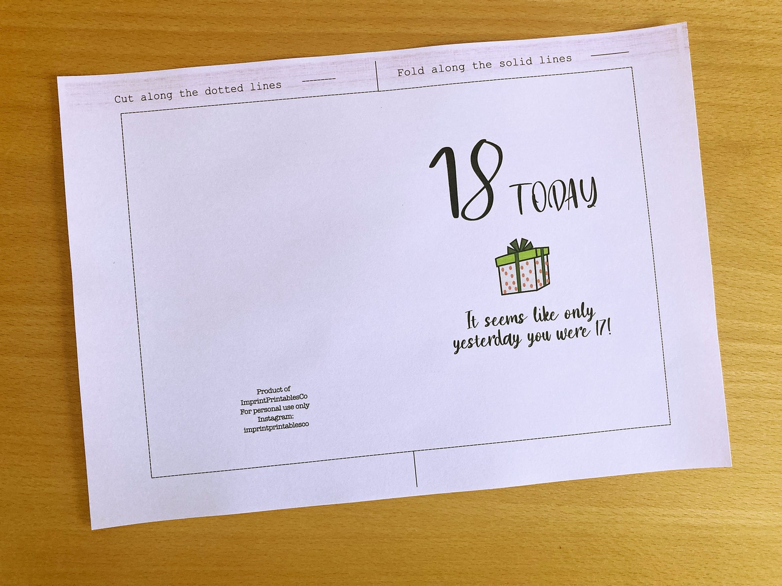 Printable 18th Birthday Card, 18th Birthday, Funny 18th Birthday Card ...