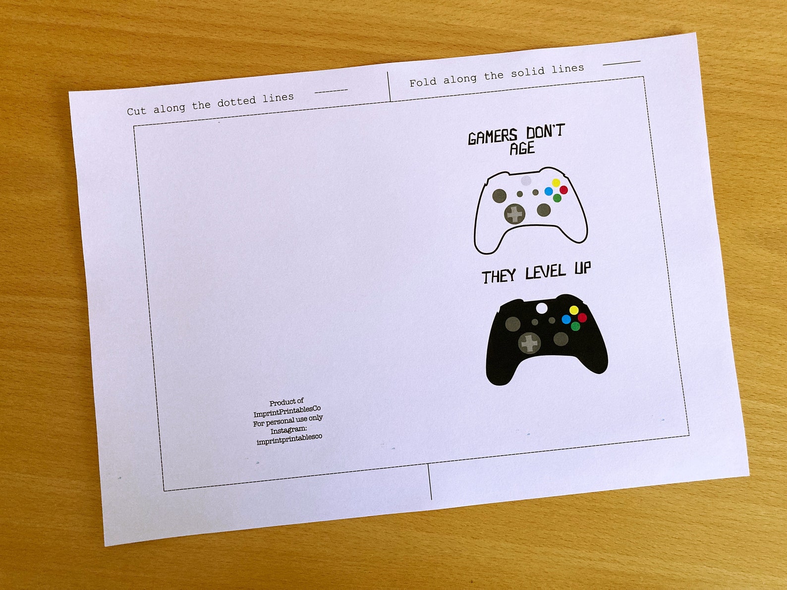 Printable Gamer Birthday Card, Teen Birthday Card, Tween Birthday Card ...