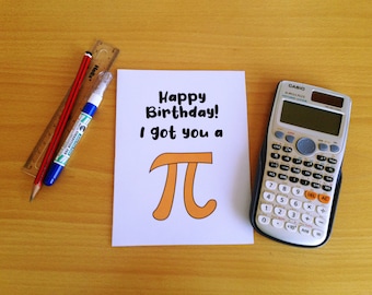 Math Birthday Card - Etsy