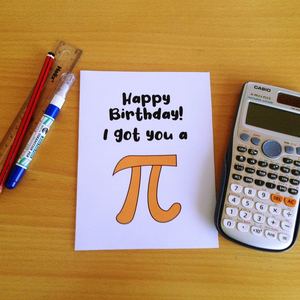 Math Pun Birthday Cards - Etsy