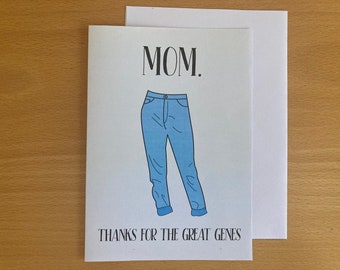 Thanks for Genes Card - Etsy