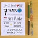 Printable 7th Birthday Card, Loved for 7 Years, 7th Birthday, Instant ...