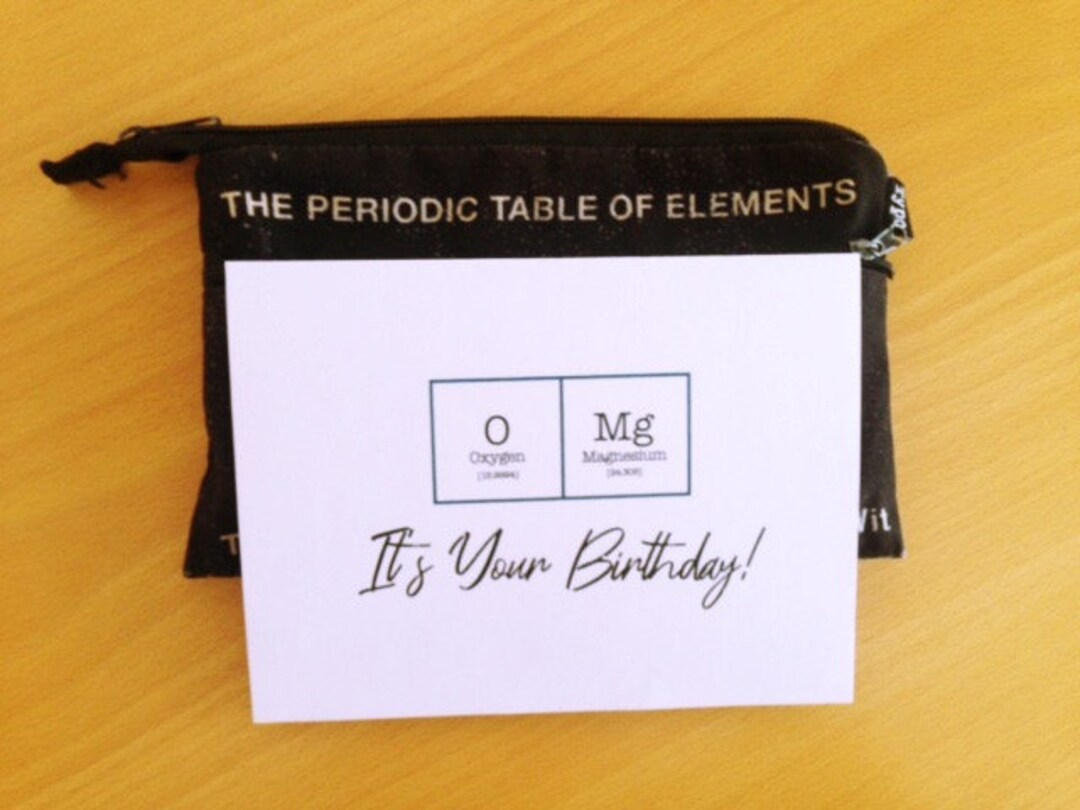 Printable Geeky Birthday Card, Science Birthday Card, OMG Card ...