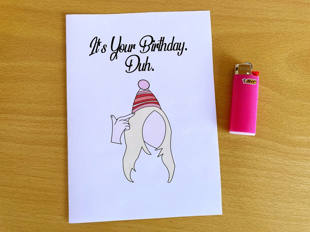Printable Mean Girls Birthday Card, Mean Girls Inspired, Karen Smith ...