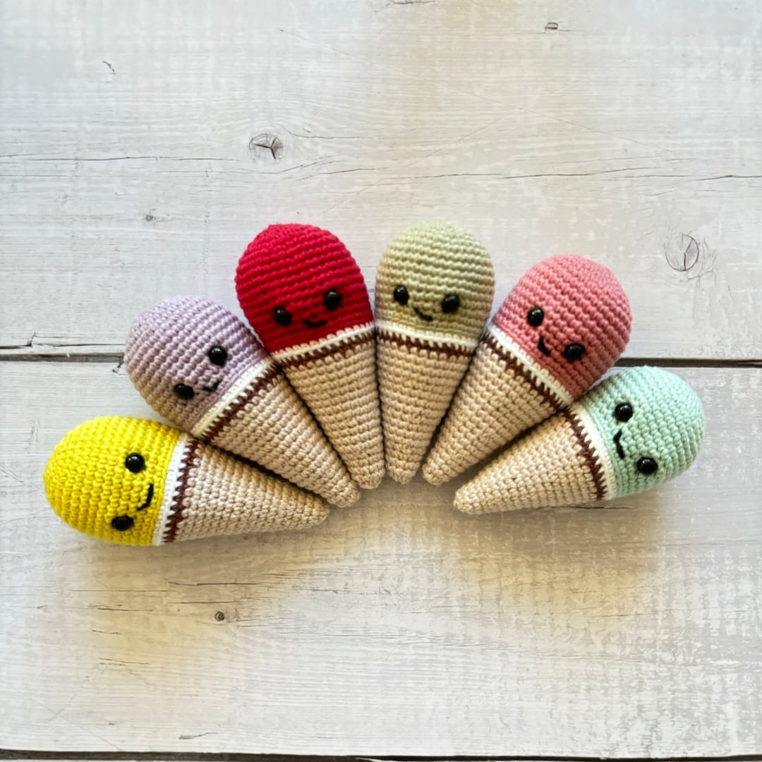Handmade, Crocheted Ice Cream Cone - Etsy