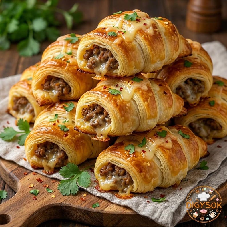 Rotel Sausage & Cream Cheese Crescents Recipe,easy Party Appetizer ...