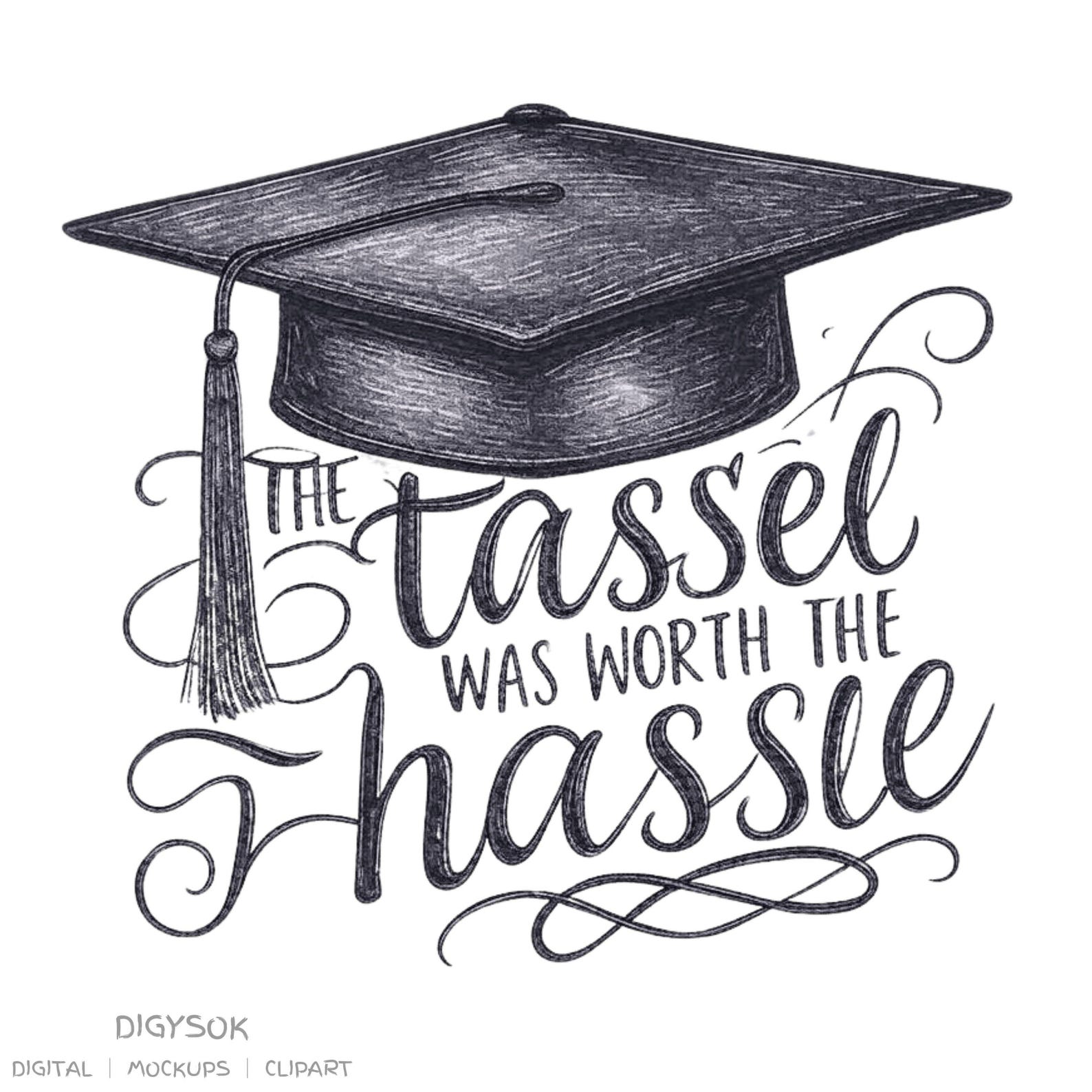 Watercolor Graduation Cap Clipart With Inspirational Quotes for the ...