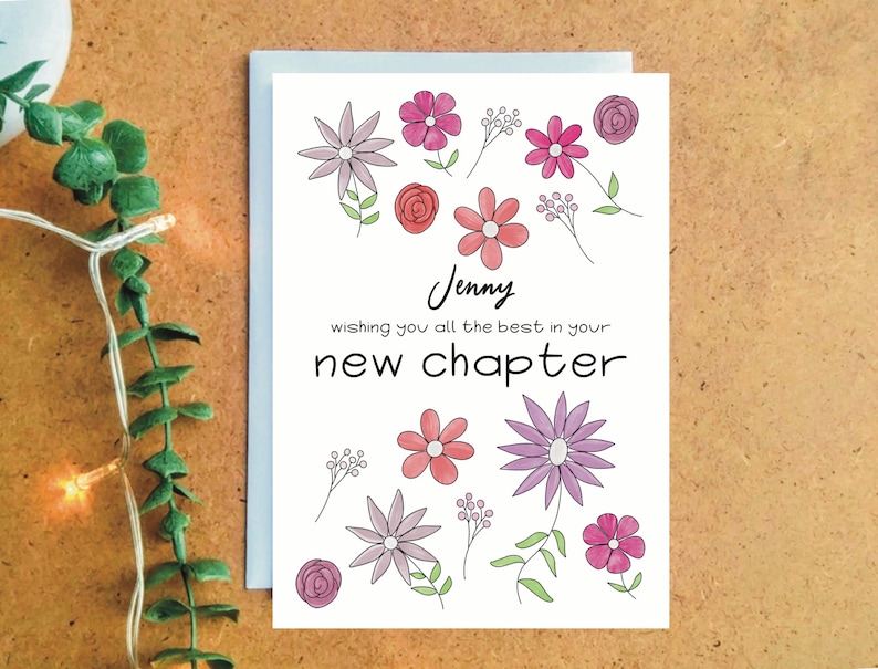 Wishing You All the Best in Your New Chapter Card - Etsy UK