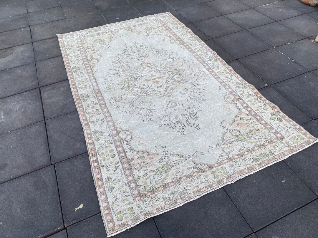 9x5 ,large ısparta Carpet, Muted Colors Faded,'8.8x5.1 Feet',vintage ...