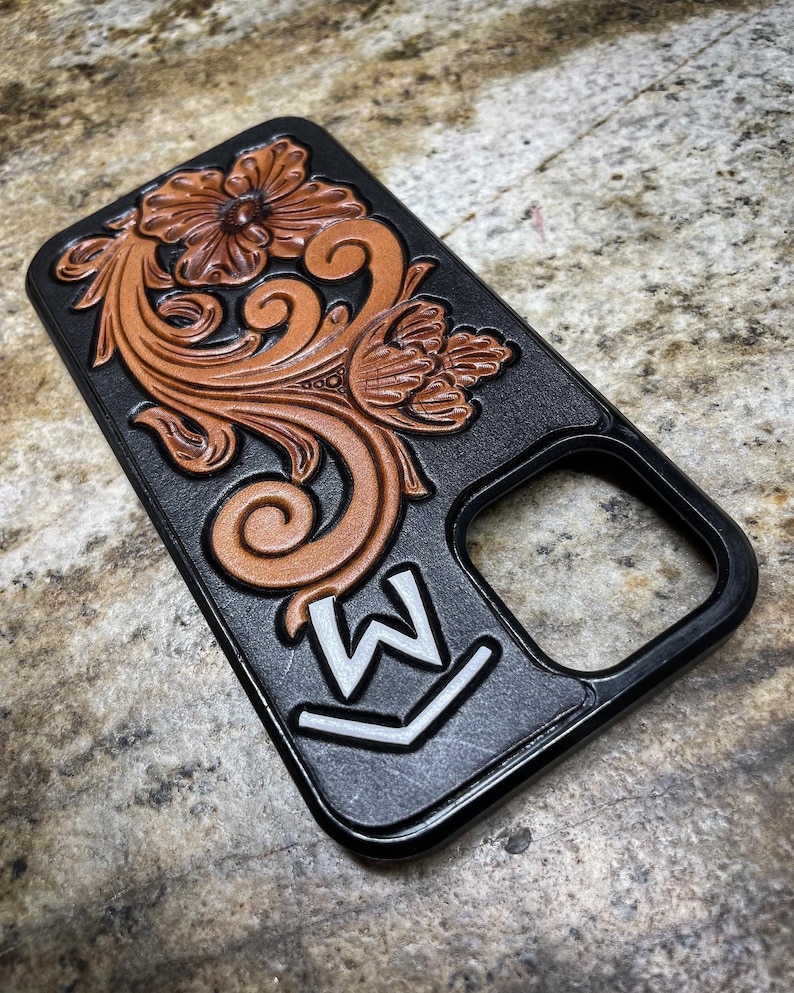 Leather Tooling Pattern - iPhone - Etsy