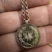 George VI Old 9K Rose Gold Monogram Medallion With Laurel Leaves ...