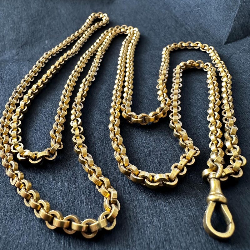 Antique Guard Chain - Etsy