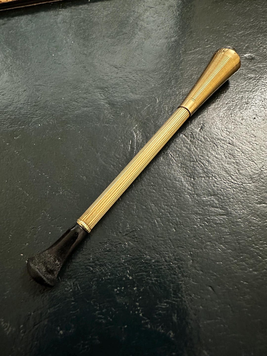 Collectible Vintage Hallmarked 9K Gold Cheroot Holder 10.4cm, 9.2gr ...