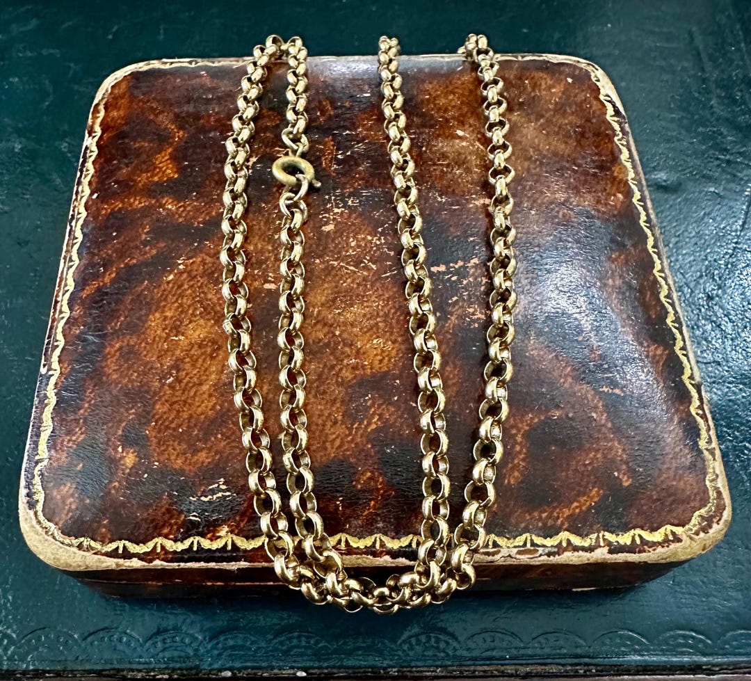 BOXED HEAVY Hallmark Elizabethan Vintage UNISEX 9K Yellow Gold Round ...