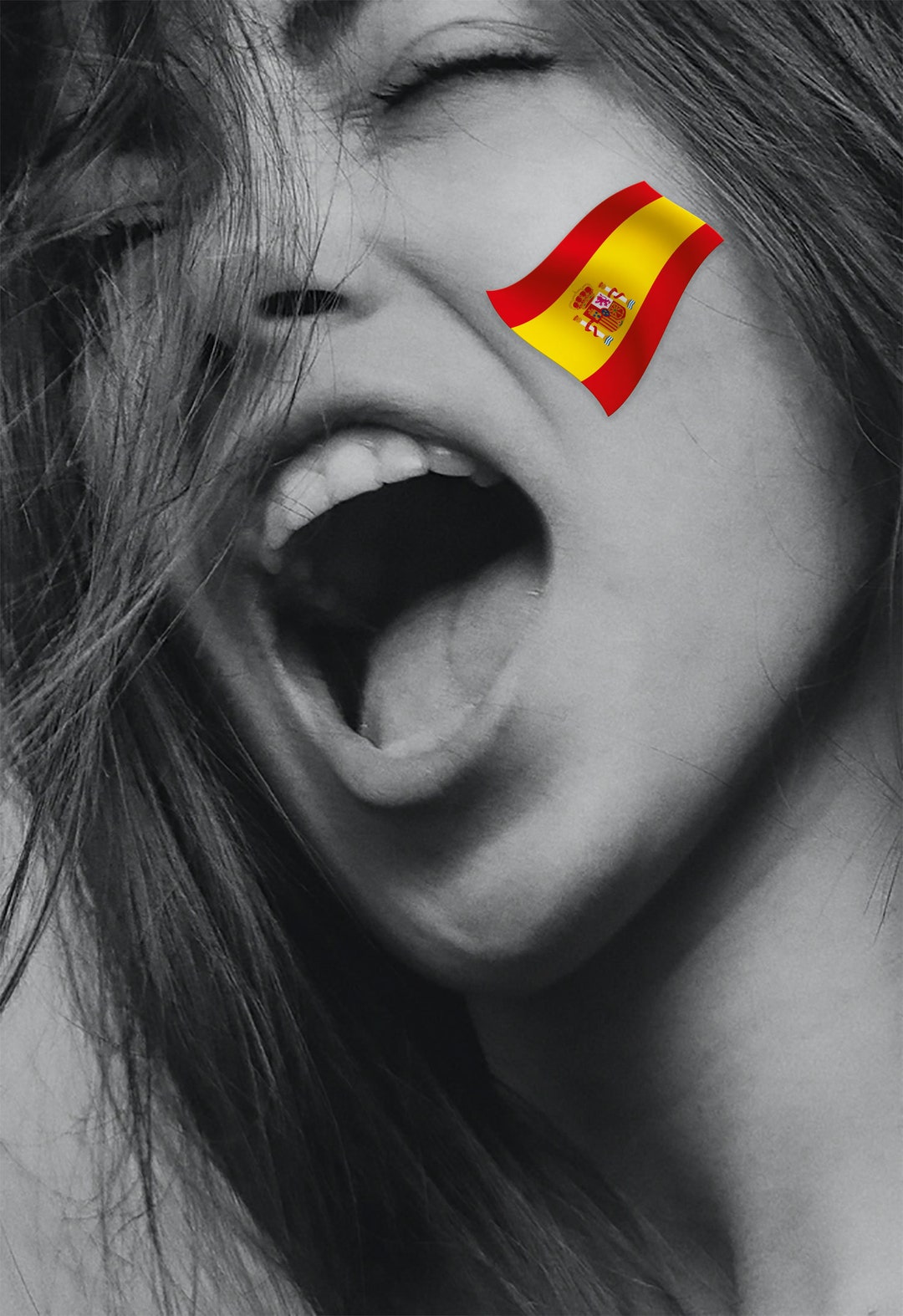 Spain Flag Temporary Tattoos, Euro Championship Face Decals (set of 3 ...