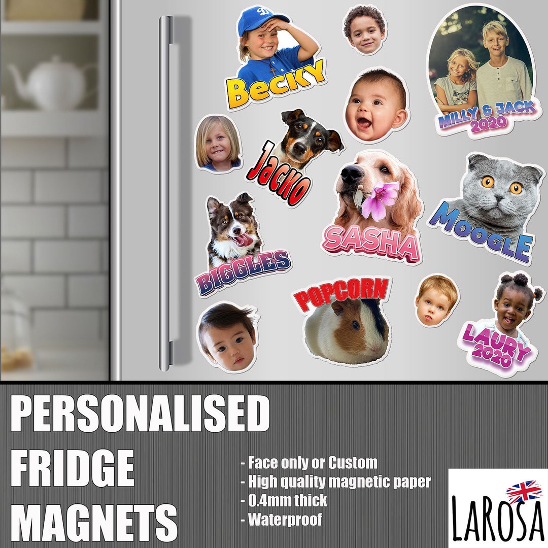 Custom Photo Fridge Magnets | Personalized Waterproof Keepsake - Etsy