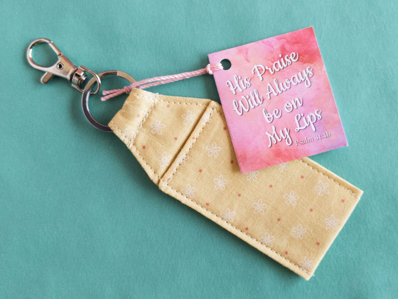 Christian Womens Bulk Gift Under 5 of Lip Balm Holder Keychain for ...