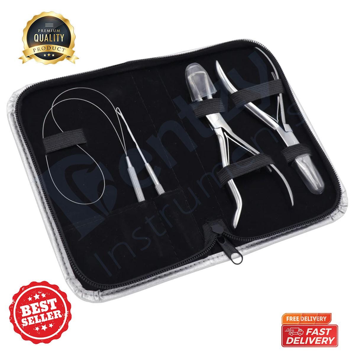 Professional Hair Extension & Beading Tool Kit Plier Set for Beads (4 ...