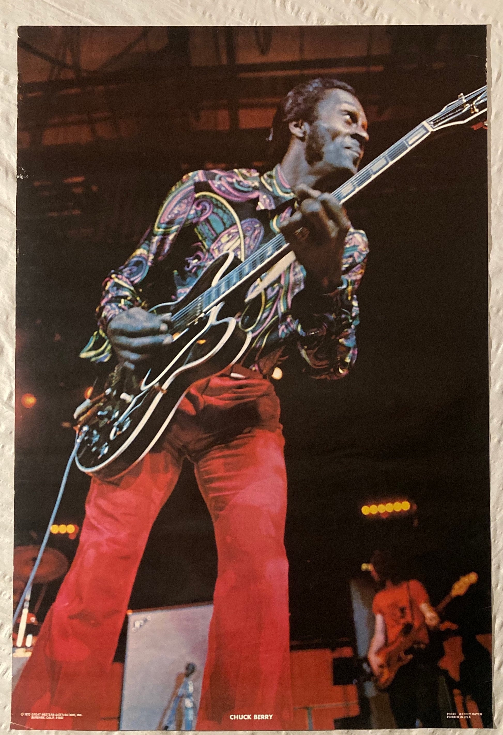 Chuck Berry 1973 Poster Great Western Burbank California and the Family ...