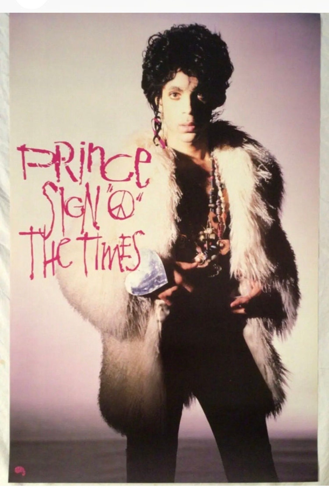 Prince 1987 Promo Poster Sign O the Times New Condition - Etsy