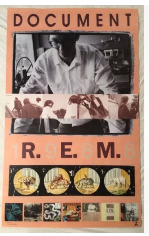 R.E.M. 1988 Matte Promo Poster Document Album Catalog New Condition - Etsy