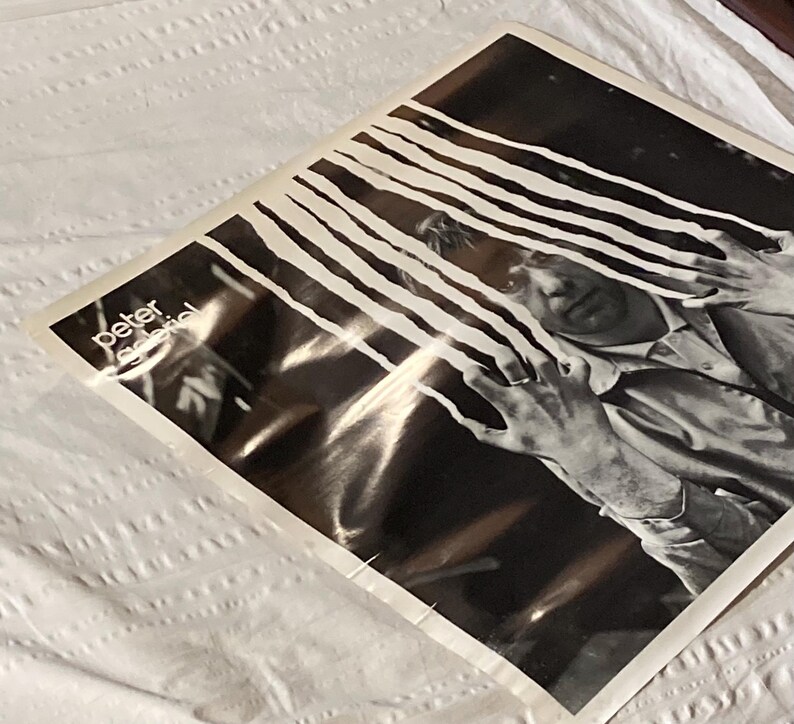 Peter Gabriel 1978 Promo Poster Genesis Water Damage Along Left Edge - Etsy