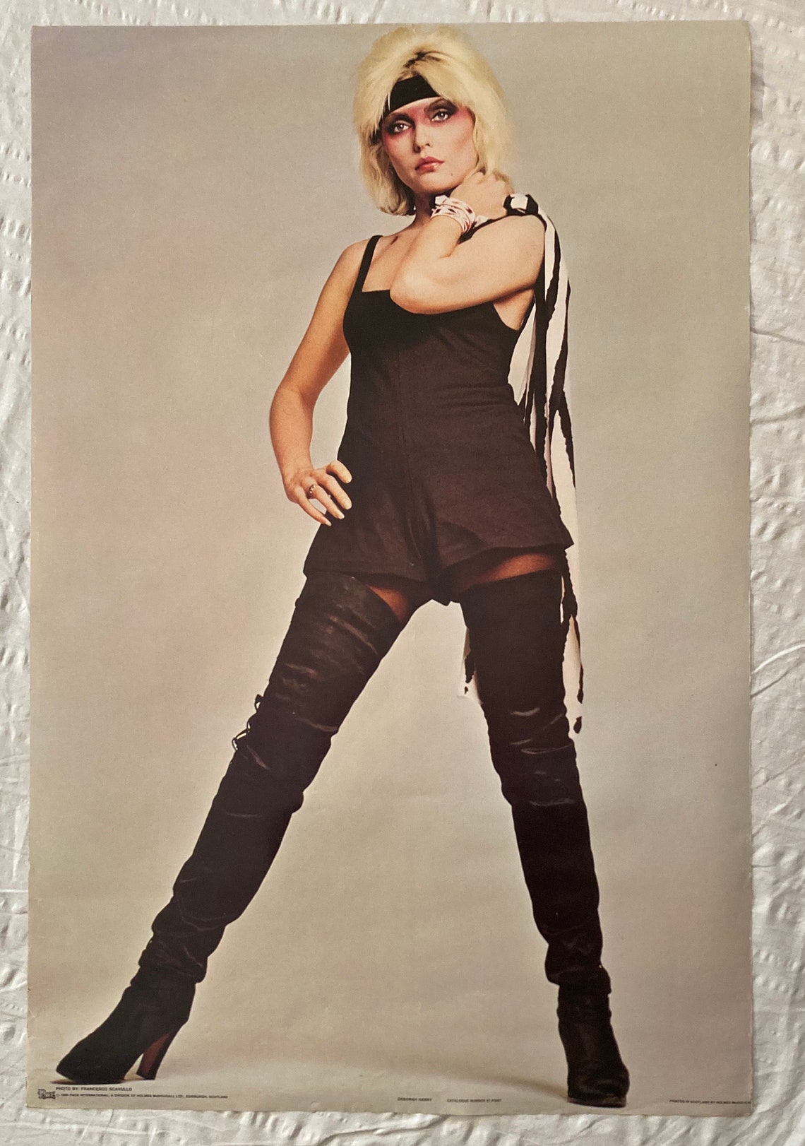 Blondie 1980 Poster Debbie Harry Pace Scotland Francesco | Etsy