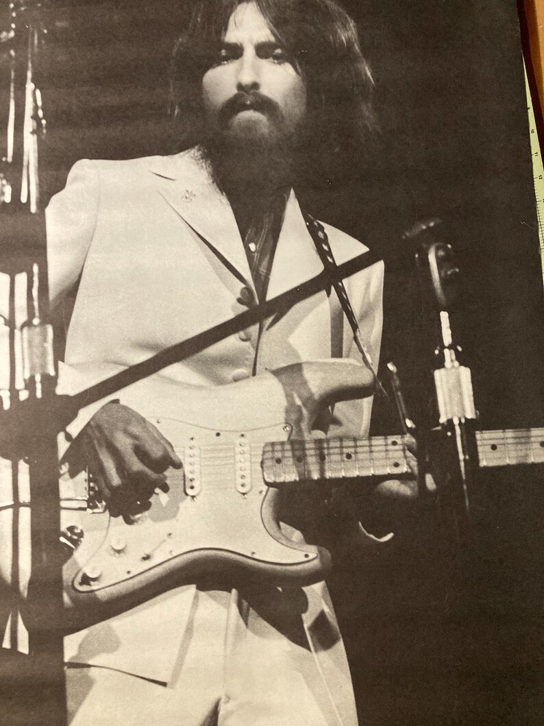 George Harrison 1971 Personality Poster New York City Matte Beatles ...