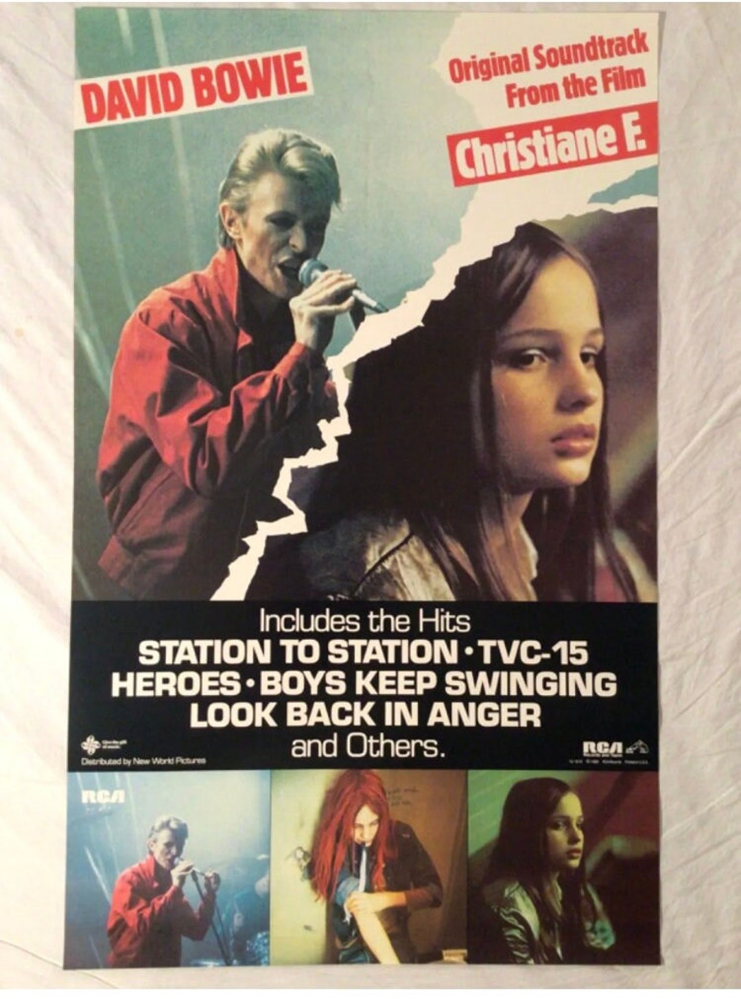 David Bowie 1982 Promo Poster Christiane F. Soundtrack New Condition - Etsy