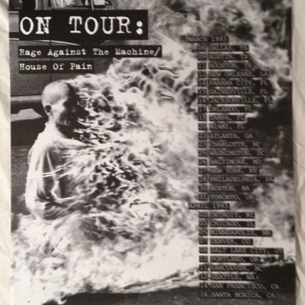 Rage Against the Machine Poster - Etsy