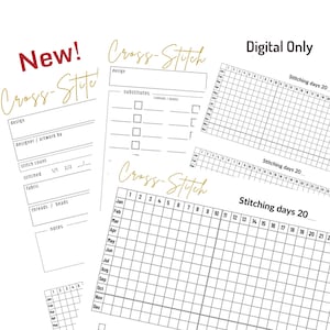 Cross Stitch Project Tracker, Log, Planner - Etsy