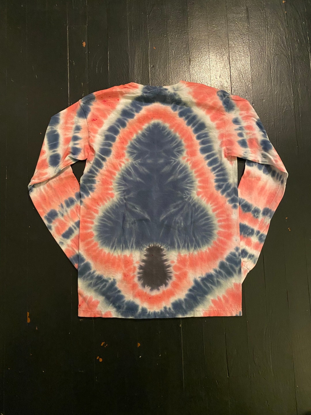 Small Christmas Tree Tie Dye Comfort Colors Long Sleeve T-shirt - Etsy