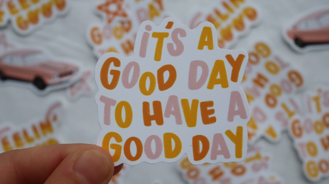 Good day sticker pack weather resistant matte motivational | Etsy