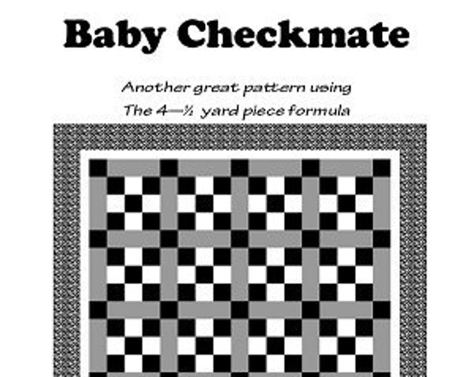 Baby Checkmate Quilt Pattern - Etsy
