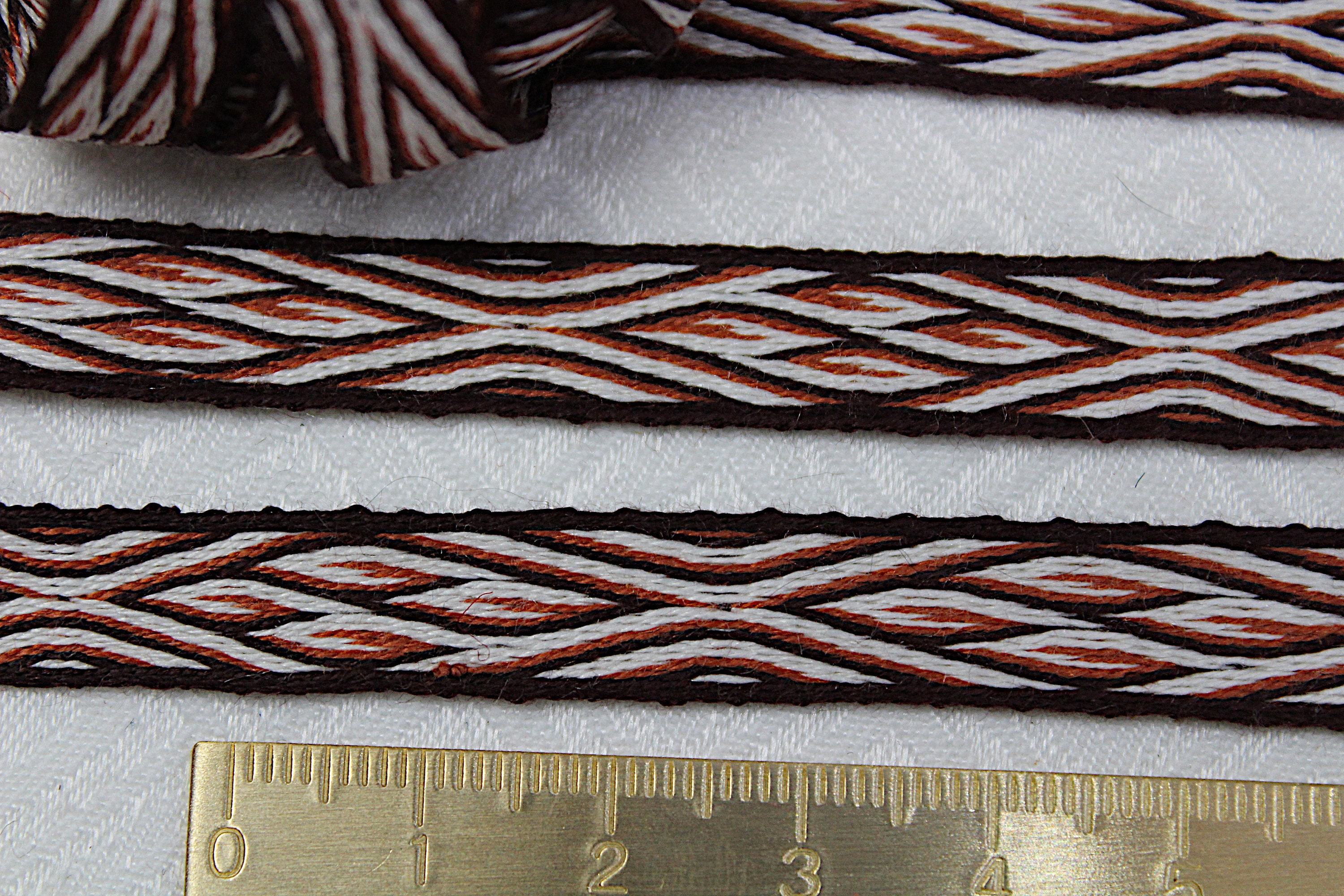 Hand-woven 100% Silk Band 2,14 Meters / Braid / Trim / Hand Made ...