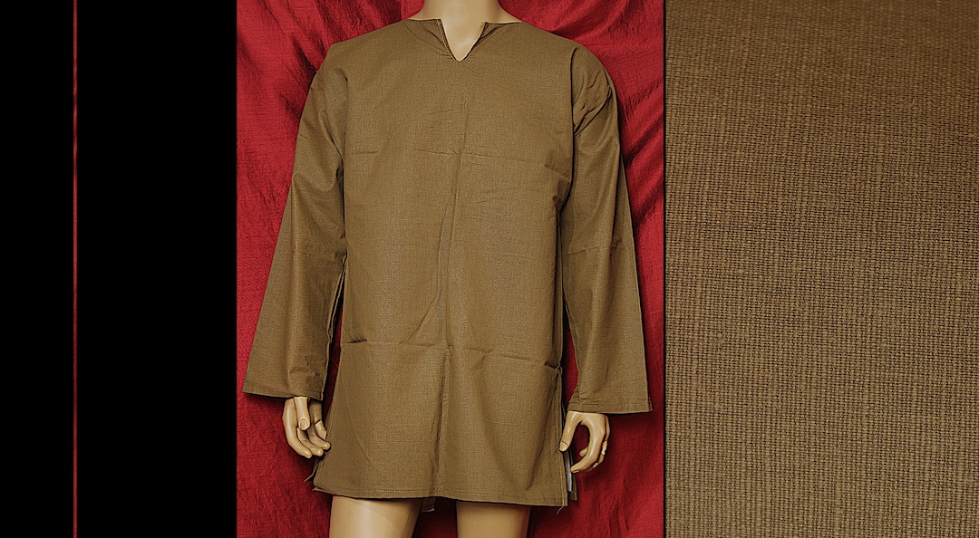 Viking Slavic Linen Shirt Tunic, Size Approx. L, Viking Slavic, Early ...