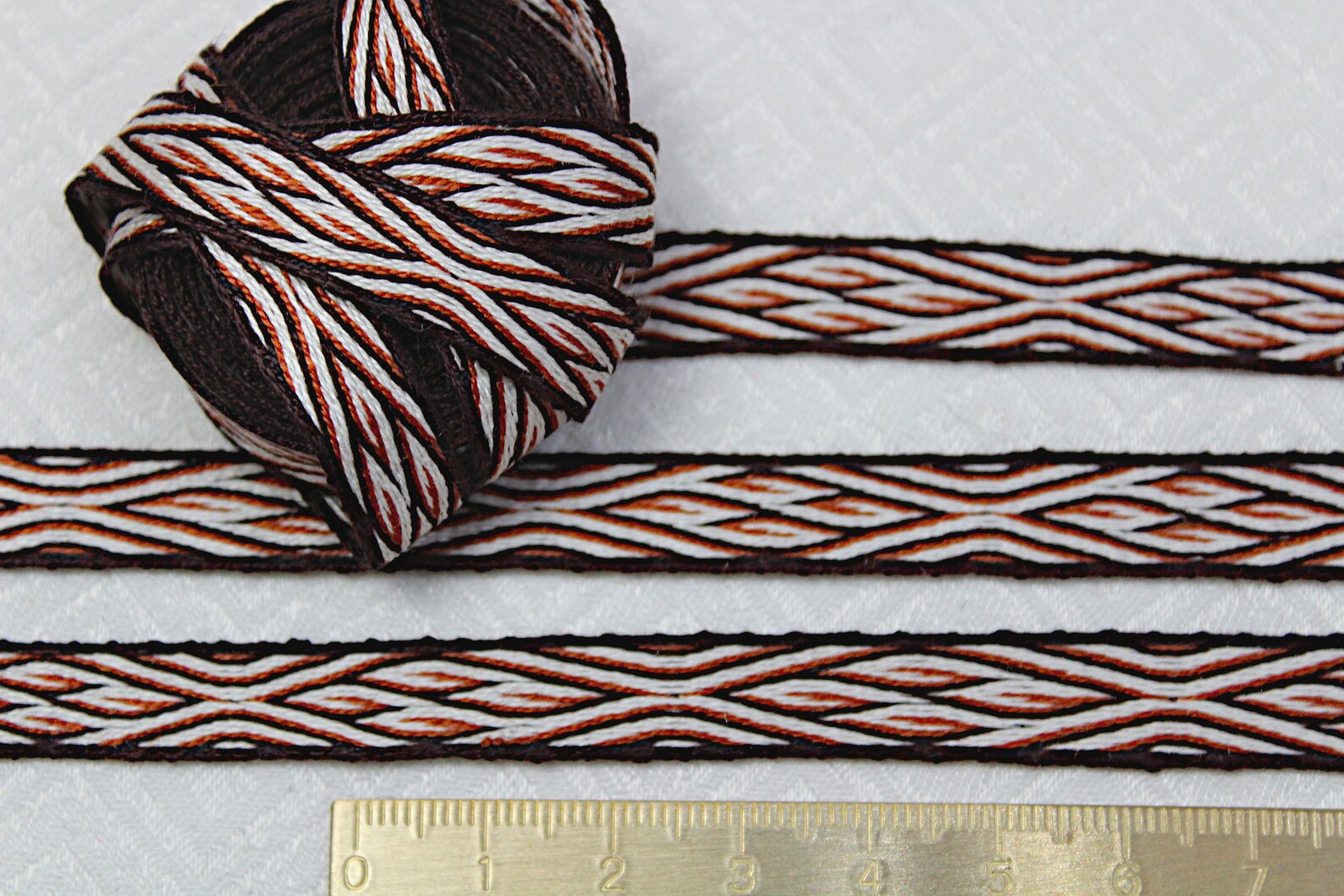 Hand-woven 100% Silk Band 2,14 Meters / Braid / Trim / Hand Made ...